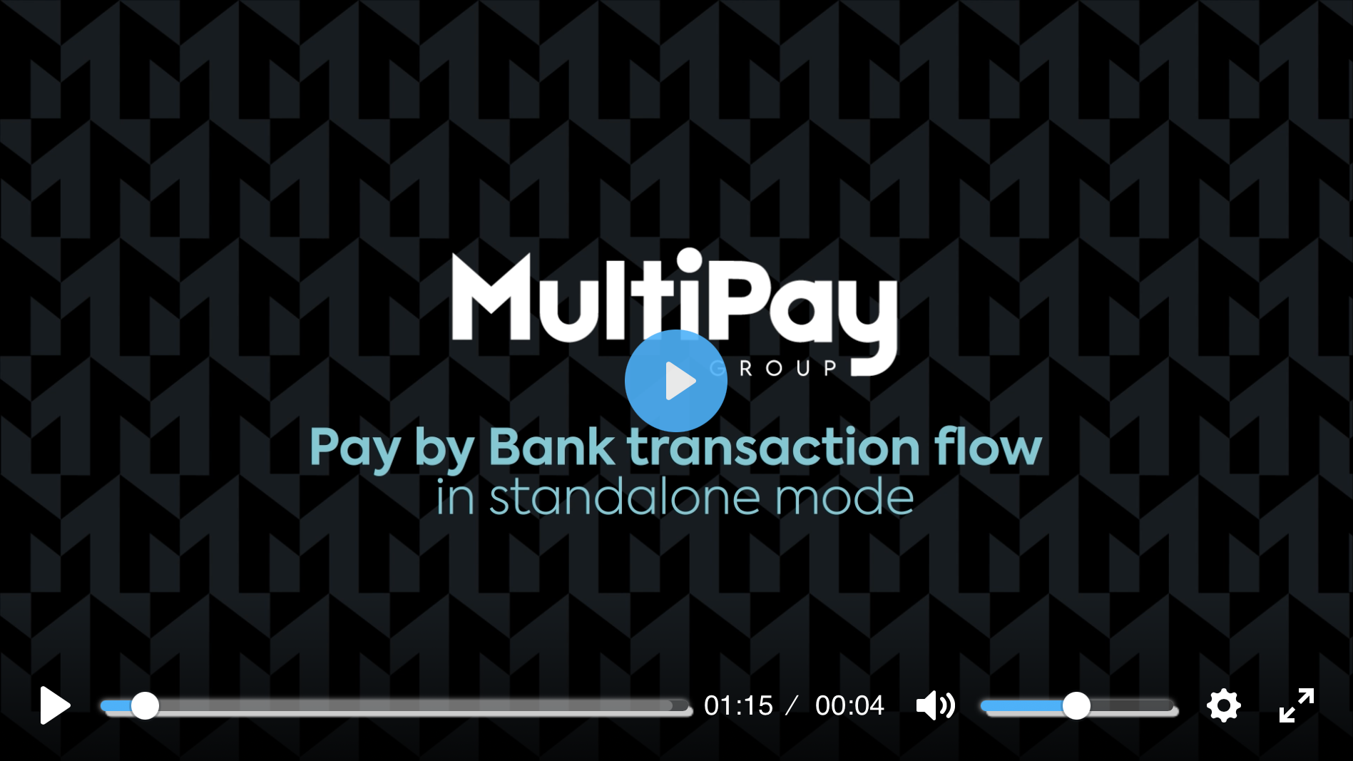 Pay by Bank transaction flow